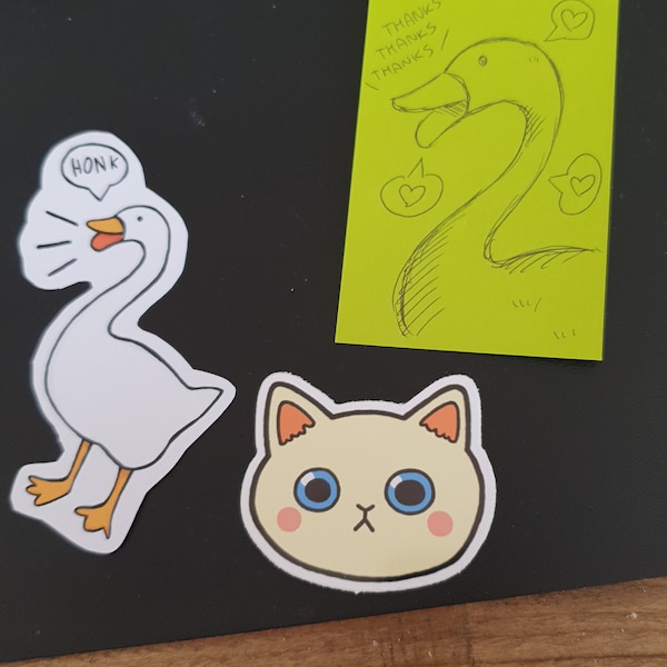 Cute Stickers Inspired by Untitled Goose Game - Part 1 - Etsy