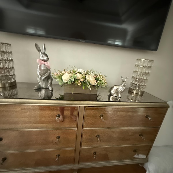 Spring Candlestick Arrangement With Peonies, Easter Arrangement, Spring ...