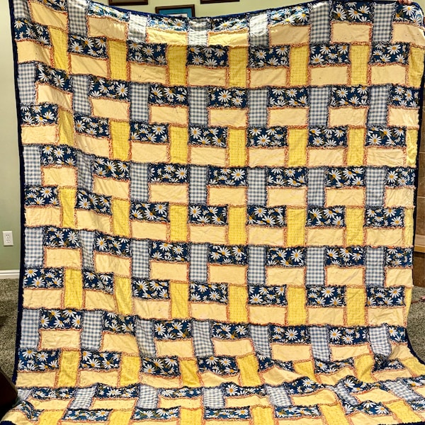 PDF DOWNLOAD- Denim Circle Rag Quilt Pattern (use Your Recycled Denim ...