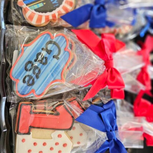 Happy Birthday Custom Number Cookies- Set of 6 Crunchy Shortbread ...