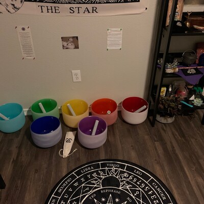 10 Inch C Note Root Chakra Frosted Quartz Crystal Singing Bowl Musical ...