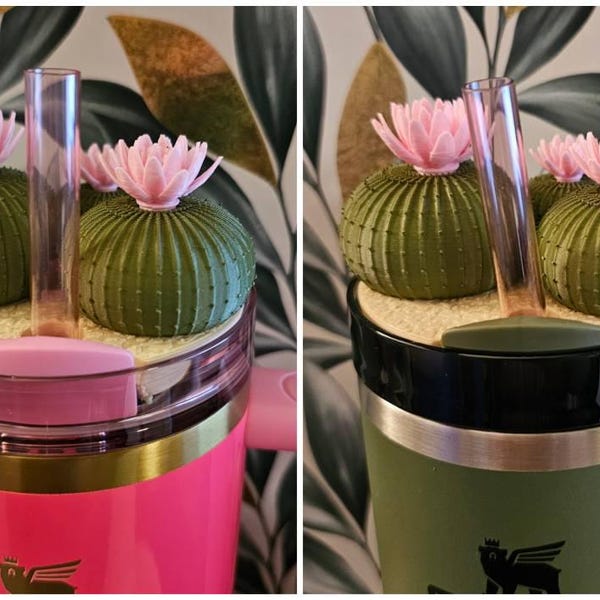 Barrel Cactus Topper for Stanley Quencher H2.0 | Fits 40oz & 30/20oz ...