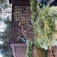 PKG 4 Panels Old World Cast Iron Finial Style Border Fence Wrought Iron ...