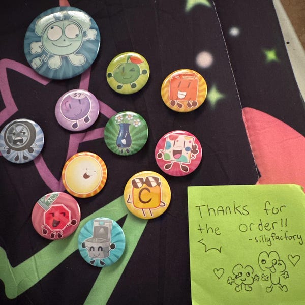 ITFT PIN SET ( Its Time for the ) Object Show - Etsy