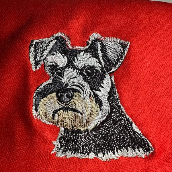 Schnauzer - Machine Embroidery Design - 3 Sizes - Etsy