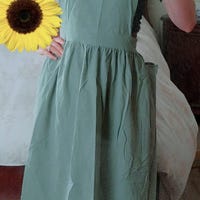 Aprons for Women With Pocket , Pinafore Aprons for Women Retro , Green ...