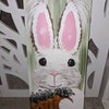 CUTE Bunny Hand-painted Bunny Easter Decor Rustic Bunny Sign - Etsy