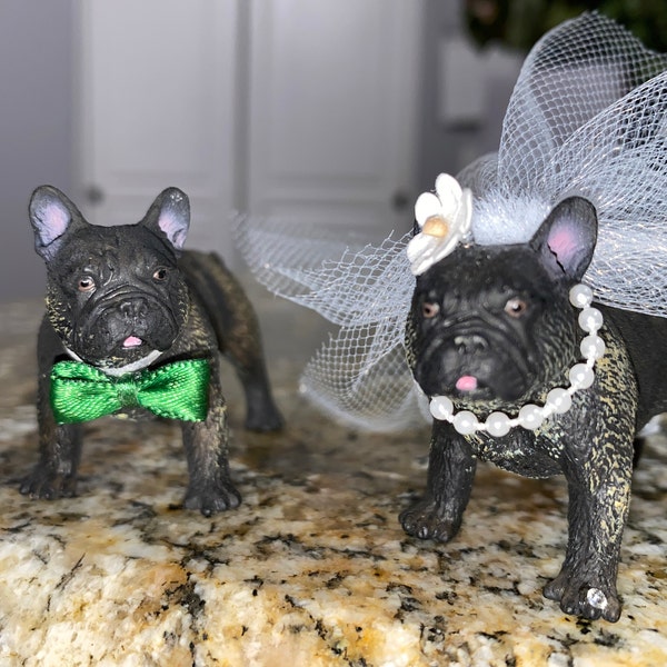 Bull Dog-french-dog-wedding-cake Topper-frenchies-bride-groom-animal ...