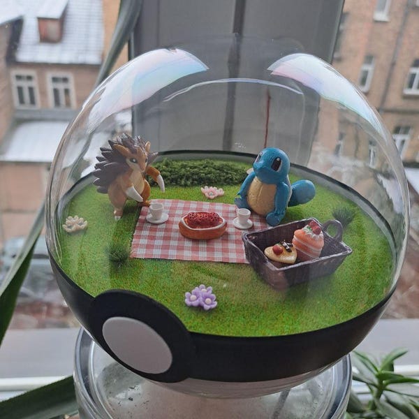 Custom Pokemon Terrarium - Choose Your Pokemon, Habitat and Pokeball ...