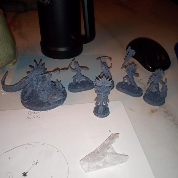 Akna Mounted Warrior Masks of Kiimil Warcraft Troll Spelljammer Cast N Play 3D Printed ...