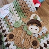 Handmade Crocheted Baby Blanket With Lion Design, 40x40'' or 32x32 ...