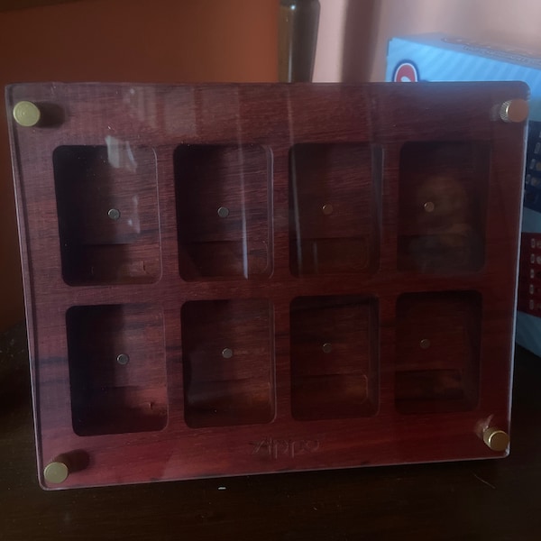 Collectible Organizer Box,personalized,zippo Holder,compartment Display ...
