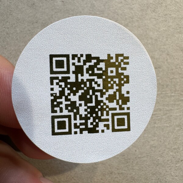 Custom QR Code Stickers, Business Logo Stickers, QR Code Labels ...