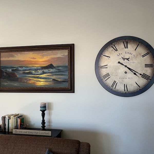 9 Blue Clock Styles to Choose, 8 Sizes!!, EXTRA Quiet Mechanism ...