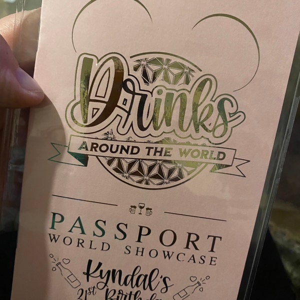 Drinks Around the World Passport Booklet With Lanyard for World ...