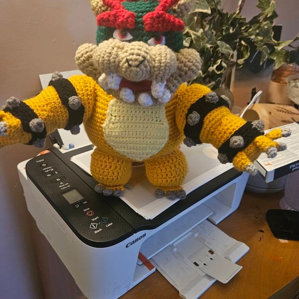 Bowser and Bowser Jr Crochet Pattern Bundle ~ Amigurumi PDF ~ ENGLISH ...