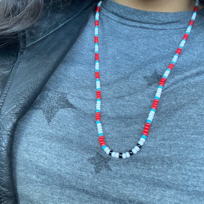 Robert Plant Circa 1974 Led Zeppelin Bead Necklace/hippie Jewelry ...