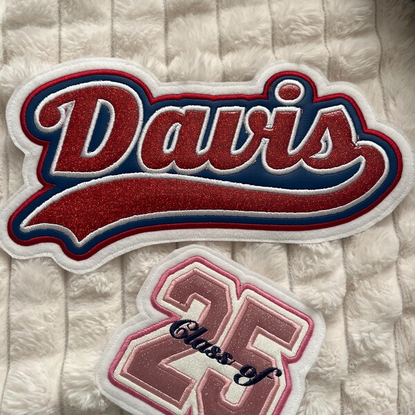 Graduation Year Letterman Jacket Patch | Class Year Letterman Jacket Patch | Class of 2025 Patch ...