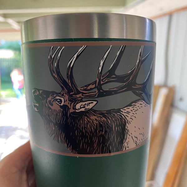 Bull Elk Sticker Decal - Etsy