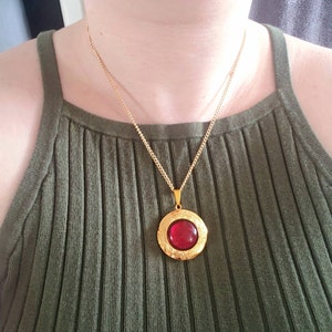 Hidden Treasure Time Travel Outlander Inspired Ruby Necklace | Etsy