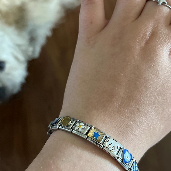 Silver Italian Bracelet Charms - Etsy