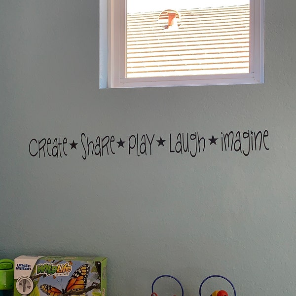 Kids Playroom Wall Decal Sticker - Etsy