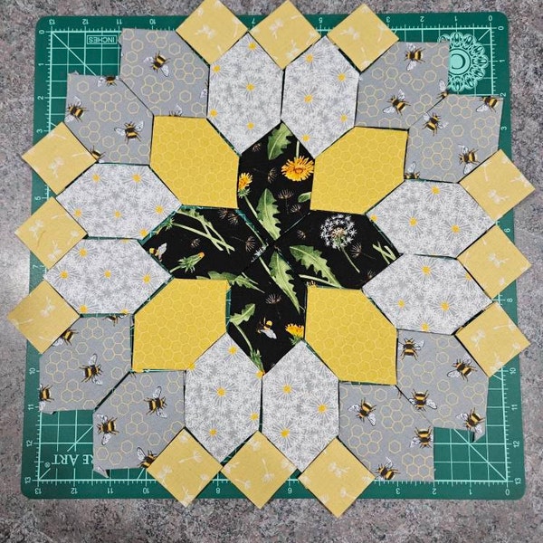 Tulip Frenzy EPP Template, English Paper Piecing Template - Etsy