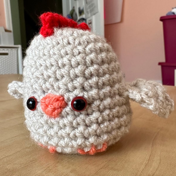 Crochet Chicken Fidget Toy Pattern, DIY Amigurumi Bird Tutorial ...
