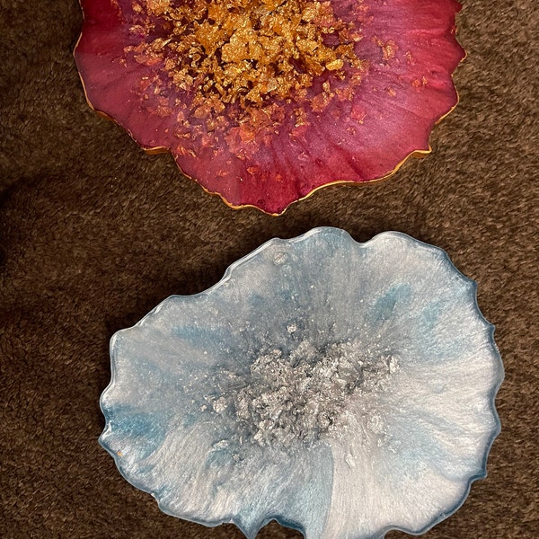 Blue Jar Resin Stash Jar Resin Jar Trinket Jar Home Décor Jewelry Jar ...