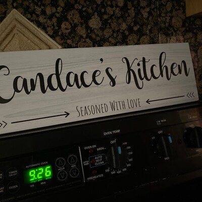 Personalized Kitchen Sign Custom Kitchen Sign Wood Sign for - Etsy