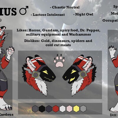 Protogen Reference Sheet Base - Etsy