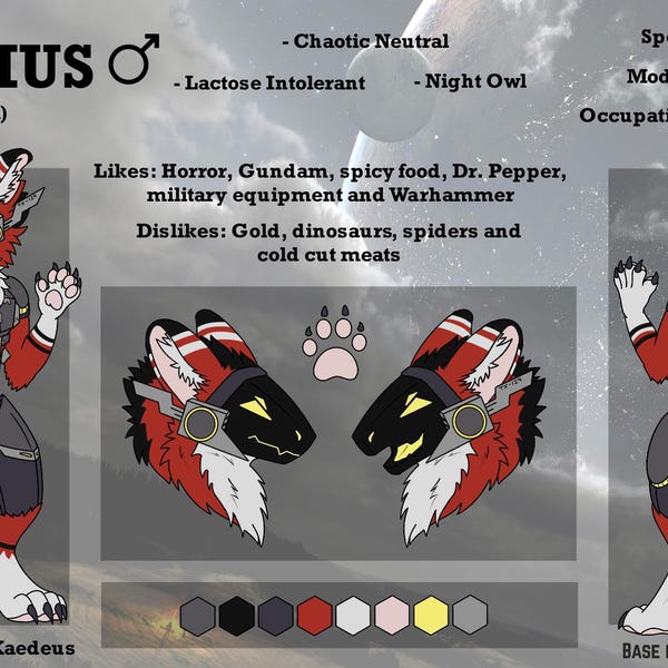 Protogen Reference Sheet Base - Etsy