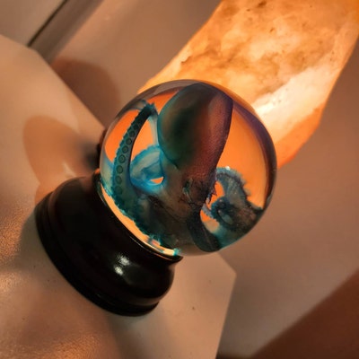 Octopus Wet Specimen in Glass Heart Jar, Bubblegum Range Stained ...