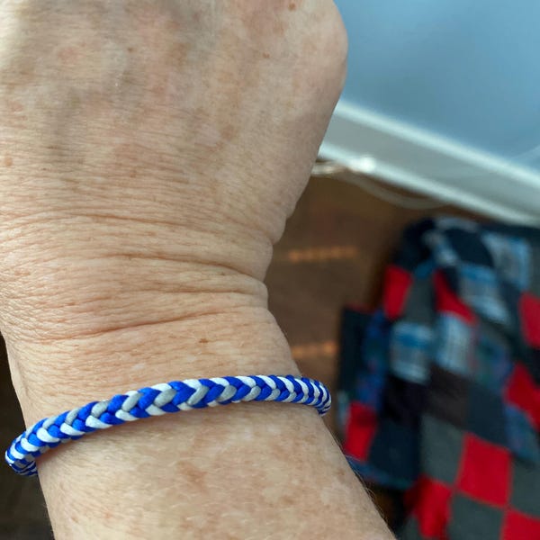 St. Patrick's Day Necklace, Hand-woven Satin Thread Flat Braid in Green ...