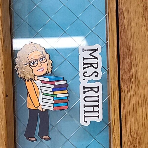 Color Static Cling Personalized Bitmoji Decal (repositionable and ...