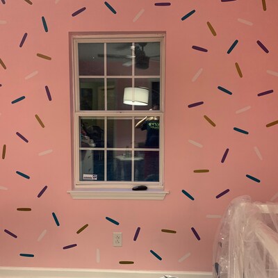 Sprinkle Wall Decals Confetti Wall Decal Set, Vinyl Wall Decals, Wall ...