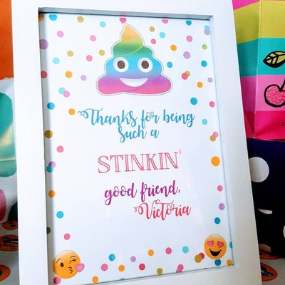 Emoji Party Pooper Signs INSTANT DOWNLOAD Party Pooper Emoji - Etsy