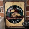 Moosehead Beer Metal Sign Barn Wood Frame Bar Decor Man Babe Cave - Etsy