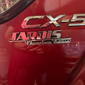 TARDIS Chameleon Edition Dr Who Car Emblem Chrome Plastic - Etsy