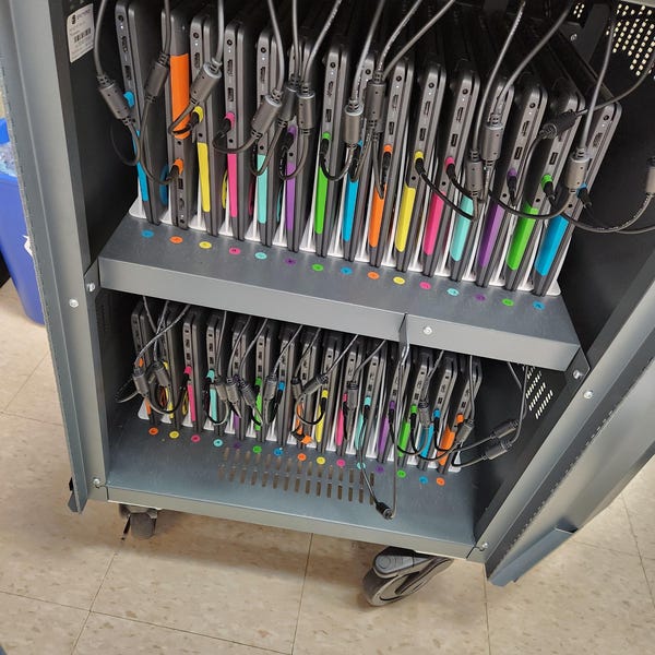 Classroom Laptop Label for Classroom Organization With Color Coded ...