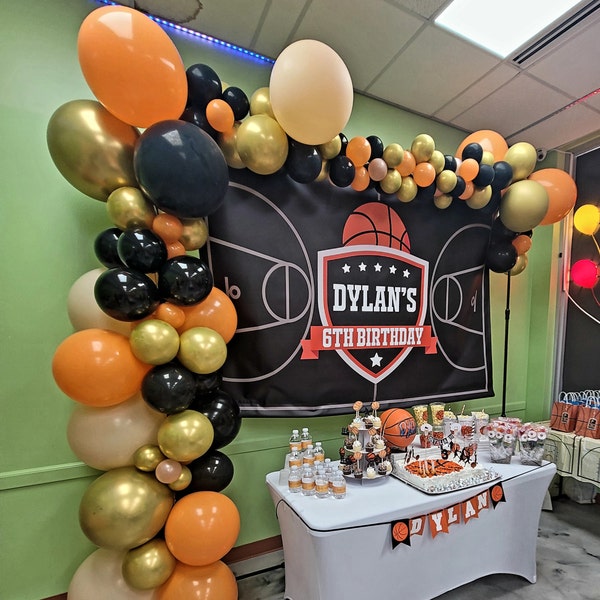 Basketball Backdrop Custom Basketball Party Decorations, March Madness ...