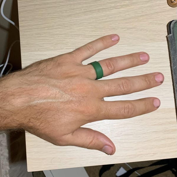 Tactical Gunmetal Silicone Ring - Etsy