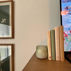 Custom Neutral Book Stack, Decorative Books for Shelf Staging, Books by ...