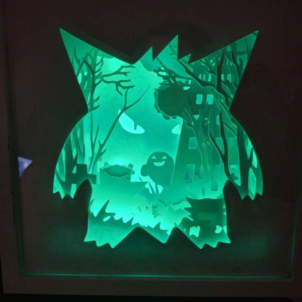 Gengar Haunter Ghastly Pokemon Stencil Silhouette SVG File PNG File ...