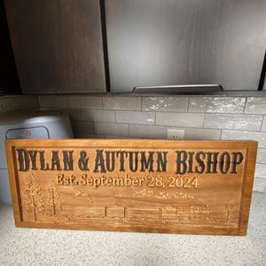 Custom Wolf Gift Wolf Wall Art Personalized Wood Wolves Sign Cabin ...