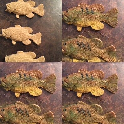 Fish Silicone Mold Fresh Water Bass Mould Resin Polymer Clay Chocolate ...