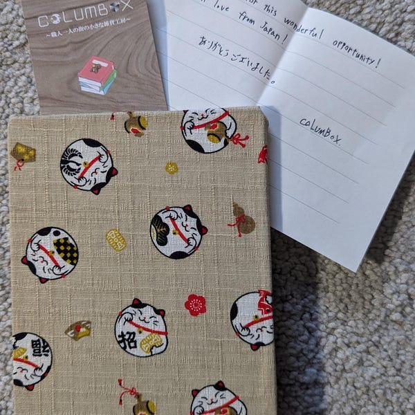 Goshuin Book wood Type /walking Cat / Goshuincho / Stamp Collection ...