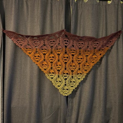 Lost Souls Skull Rectangular Stole Pattern - Etsy Canada