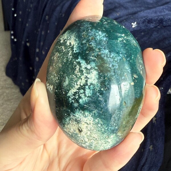 Large Polychrome Jasper Palm Stone ~ Polychrome Jasper Palm Stone ~high ...