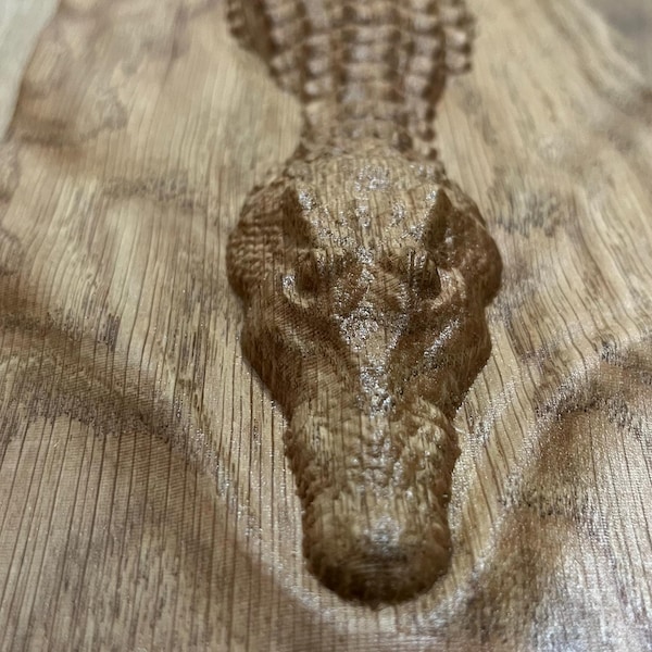 Crocodile - STL File for CNC Wood Carving, Cnc Router Files - Etsy